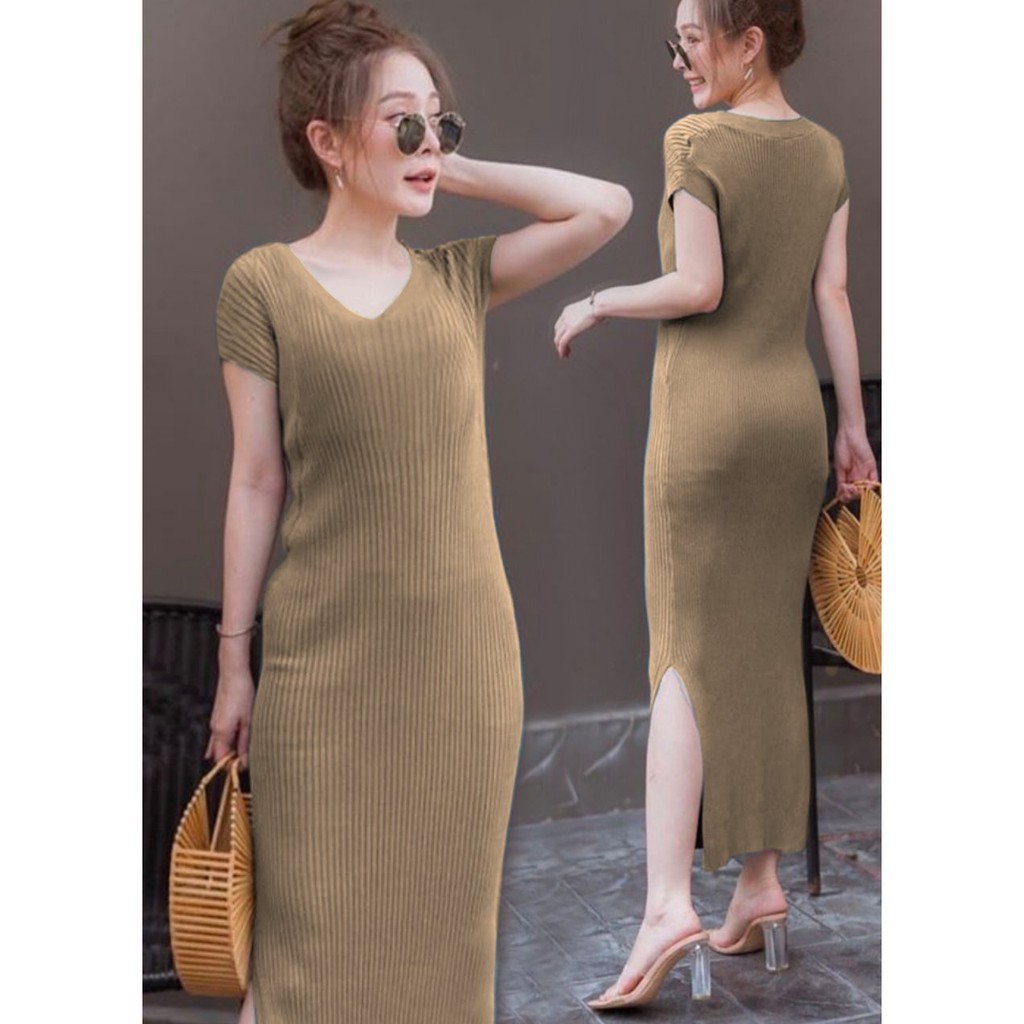 Jual HOT SALE ZRS [COD] + [GRATIS ONGKIR] Dress Rajut Lexy Ukuran L ...