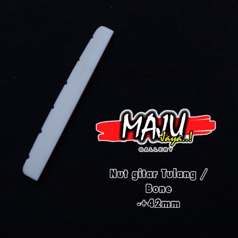Jual nut gitar elektrik atau akustik tulang bone datar asli 42mm ...