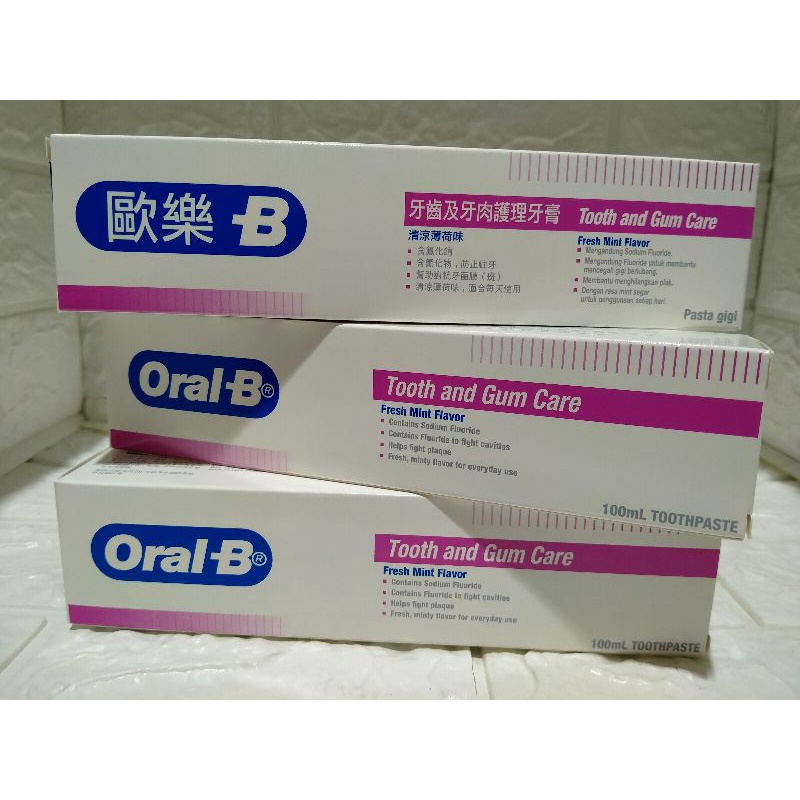 Jual ORAL-B PASTA GIGI TOOTH & GUM CARE 100gr | Shopee Indonesia