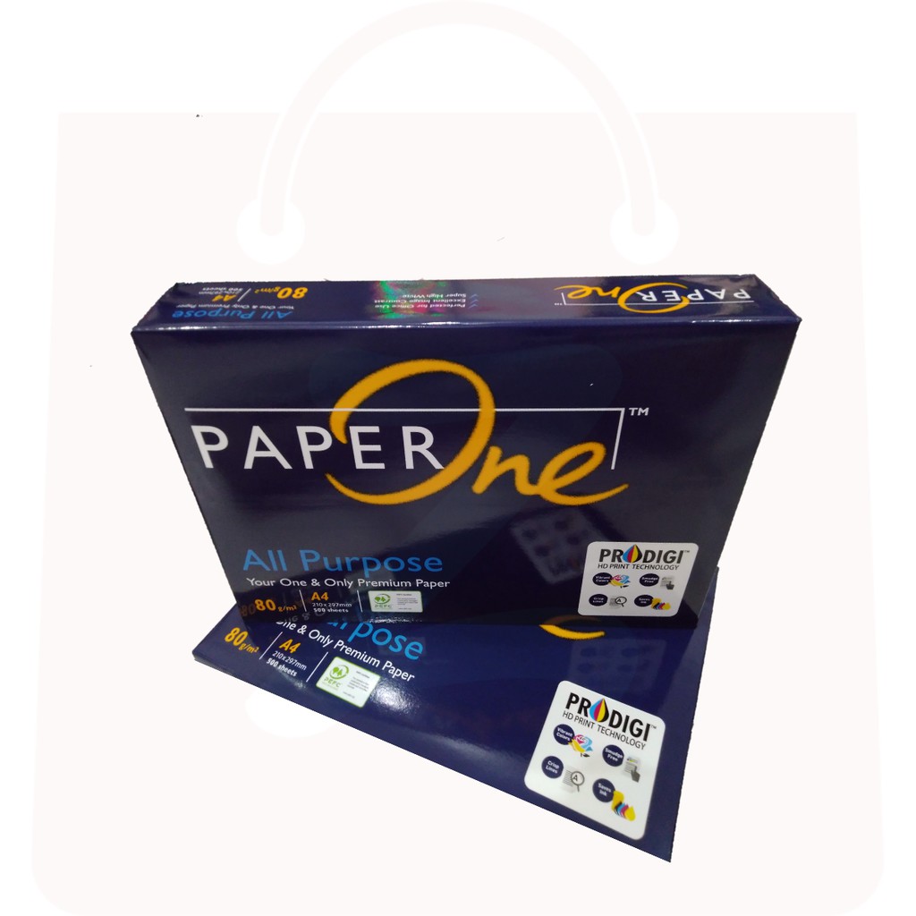 Jual Kertas HVS A4 80 Grams PaperOne All Purpose 1 RIM Print Foto Copy ...