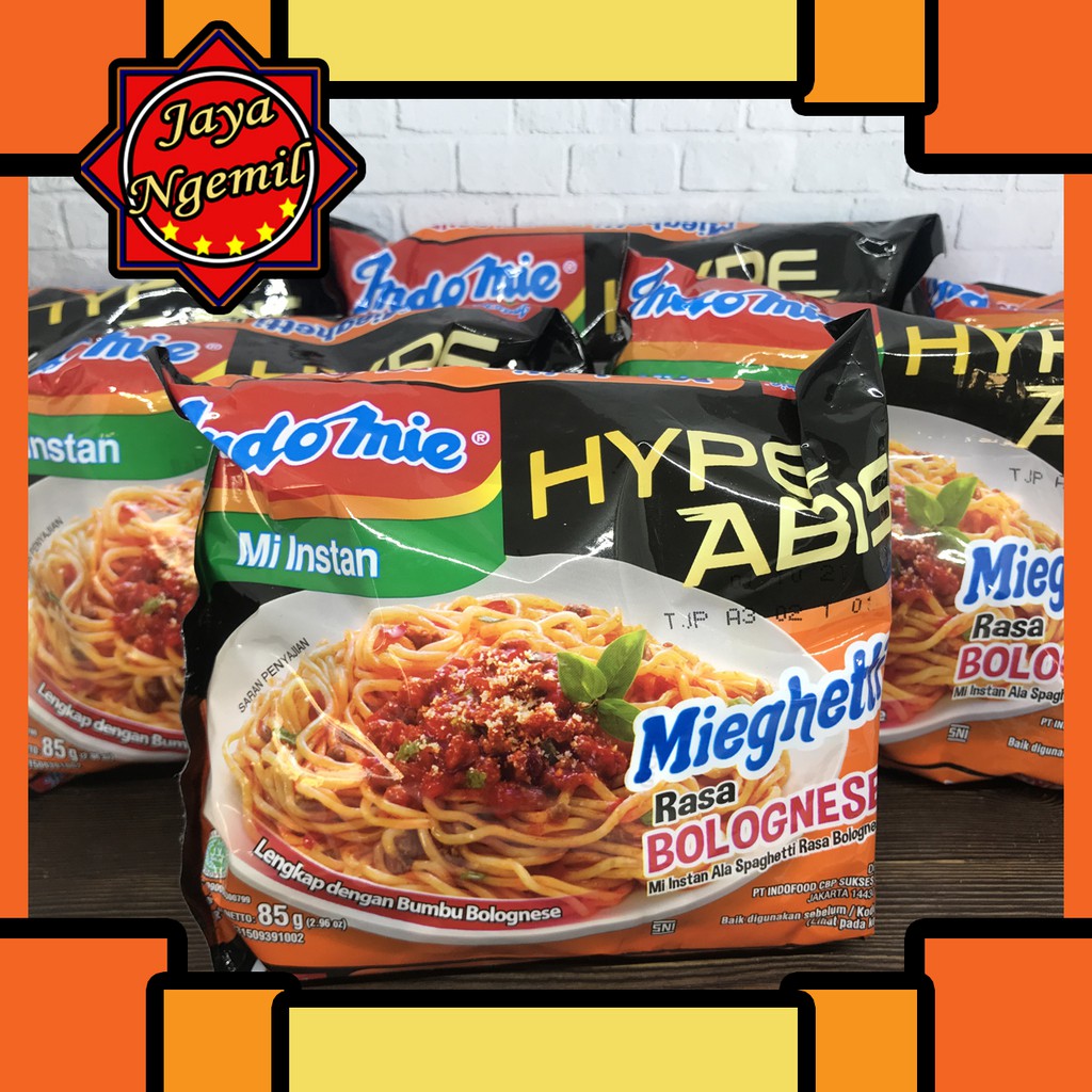 Jual Indomie Viral Mieghetti Bolognese / Mie Spaghetti HypeAbis ...