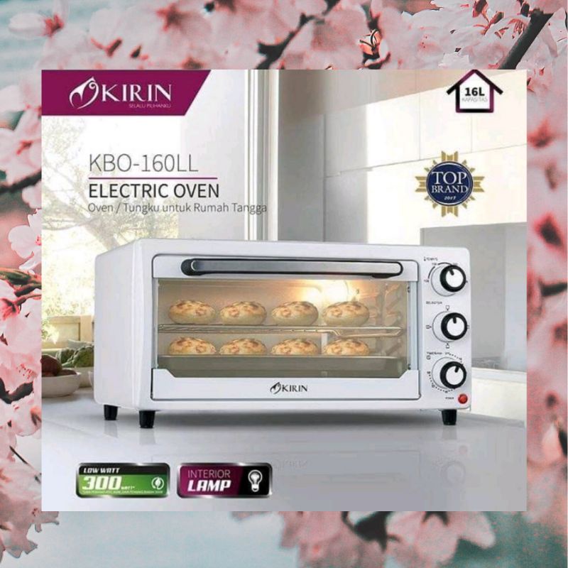 Jual KIRIN Oven 16L KBO 160 LL Low Watt With Lamp KBO 160 LL Free Sarung tangan oven | Shopee ...