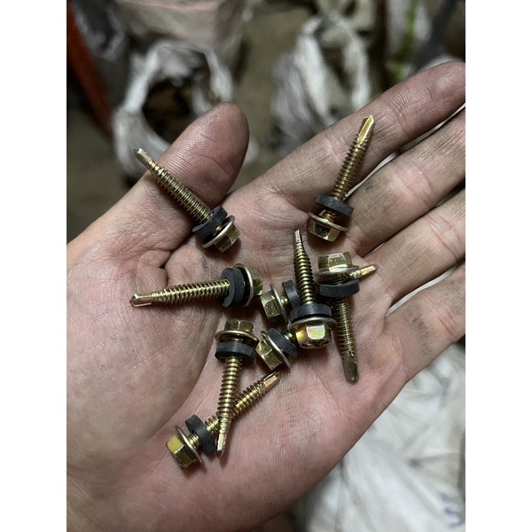 Jual ROOFING KUNING 12 x 30 BAUT KUNCI 8 PJG 3 CM BAUT KANOPI BAJA ...