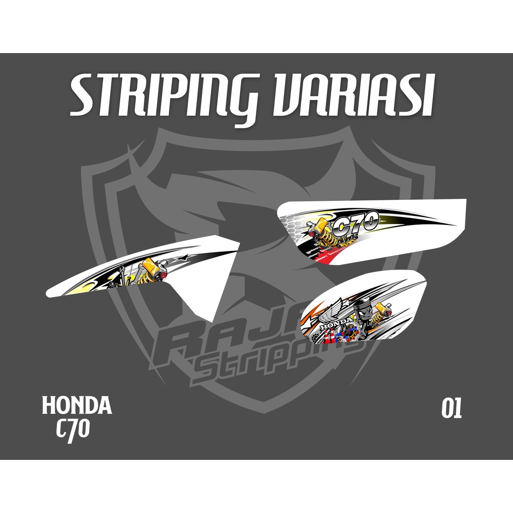 Jual STRIPING STRICKER/STIKER HONDA C70 01 | Shopee Indonesia