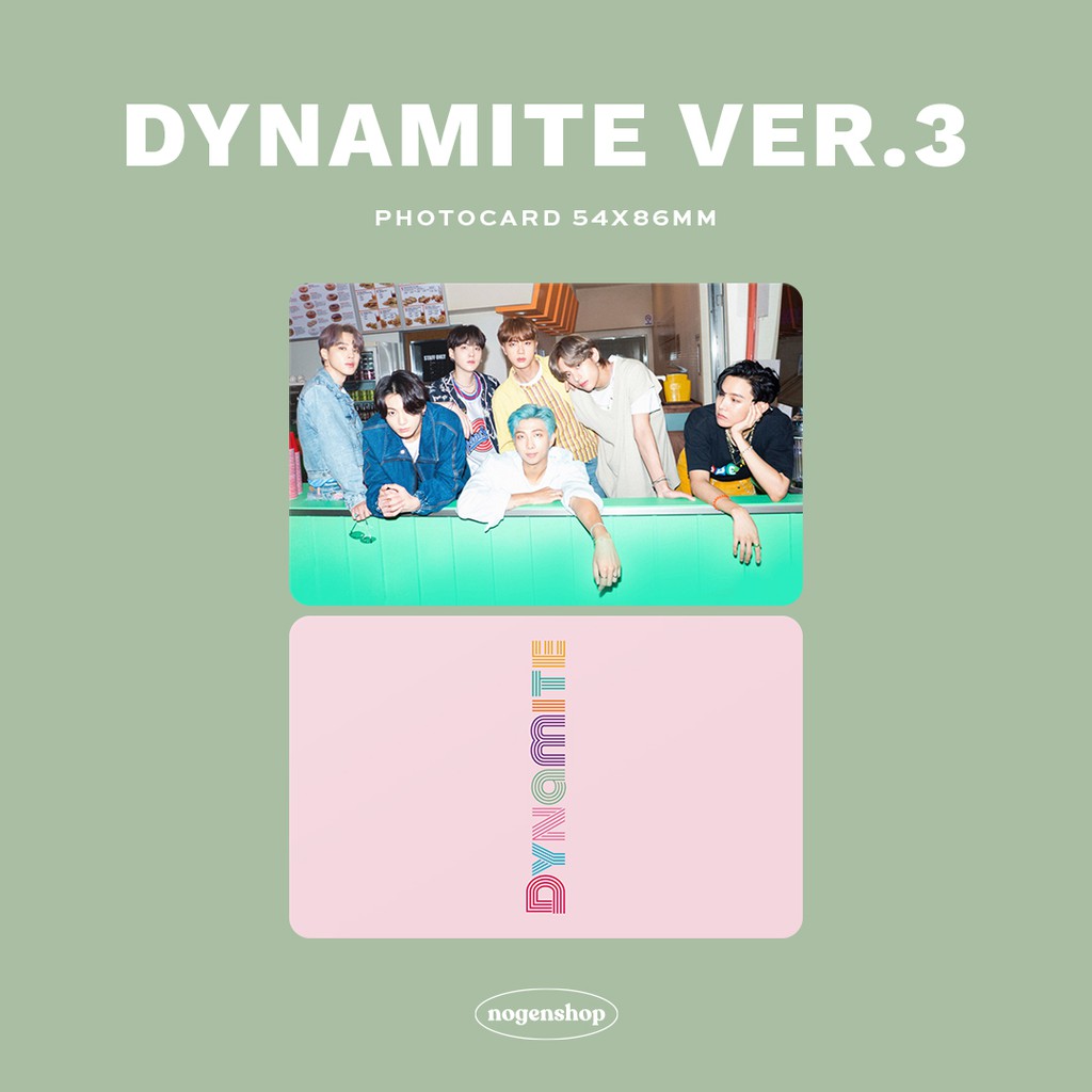 Jual PHOTOCARD BTS DYNAMITE VER. 3 [FANMADE] | Shopee Indonesia
