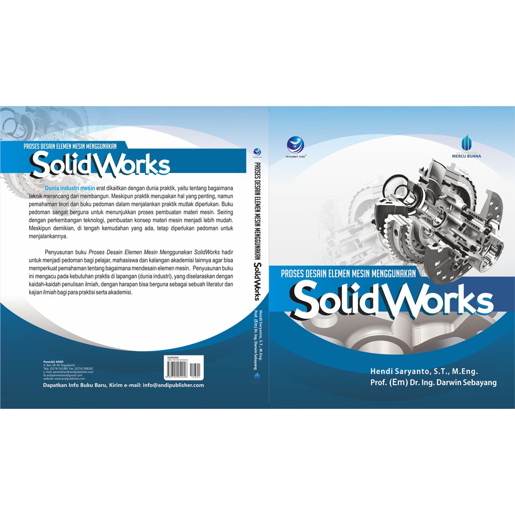 Jual BUKU Proses Desain Elemen Mesin Menggunakan SolidWorks | Shopee ...