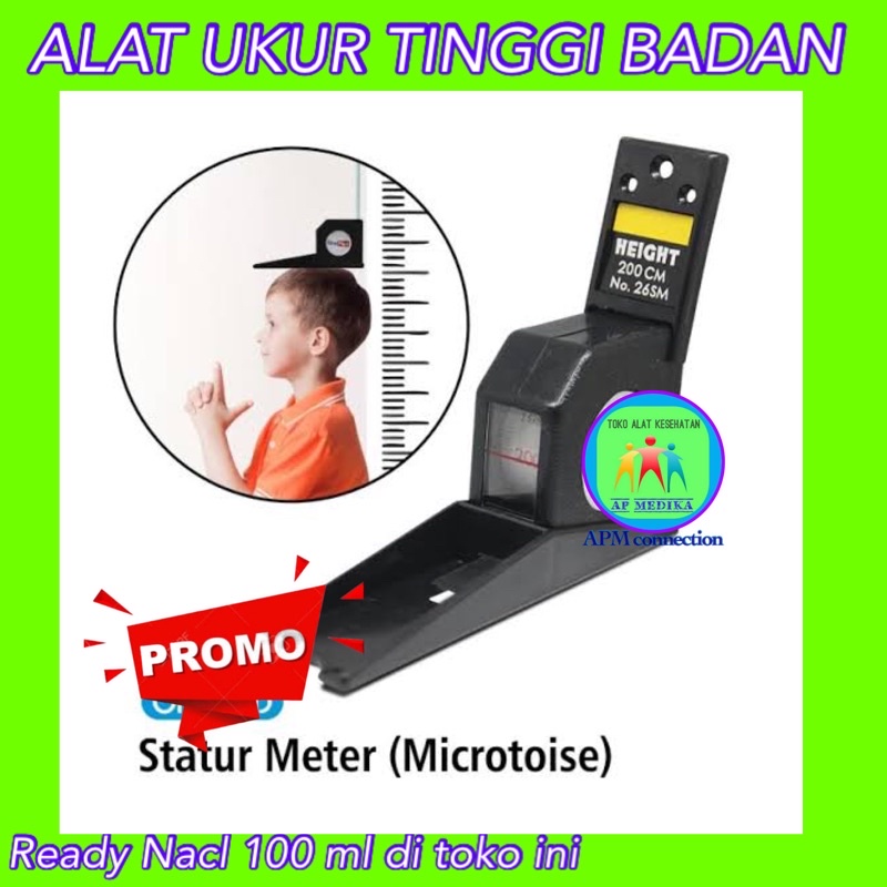 Jual ALAT UKUR TINGGI BADAN / STATURE METER / MICROTOISE | Shopee Indonesia