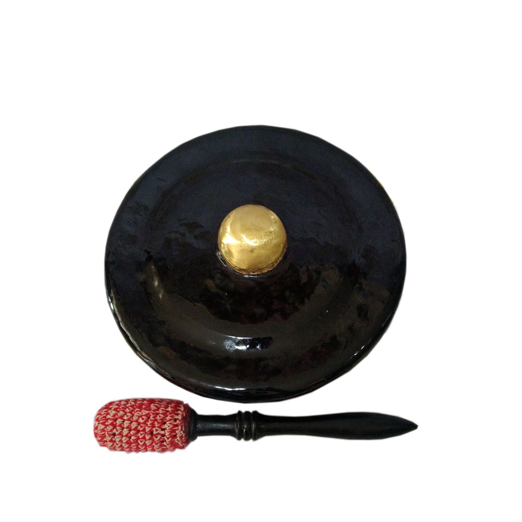 Jual gong besi full dan besi pencu kuningan 20cm 25cm plus pukulan dan ...