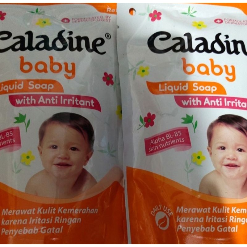 Jual CALADINE Sabun Mandi Baby Liquid Soap Anti Iritasi 210ML Refill ...