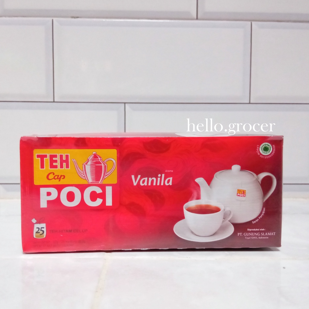 Jual Teh Poci Vanilla 25 kantong x 2 gr | Shopee Indonesia