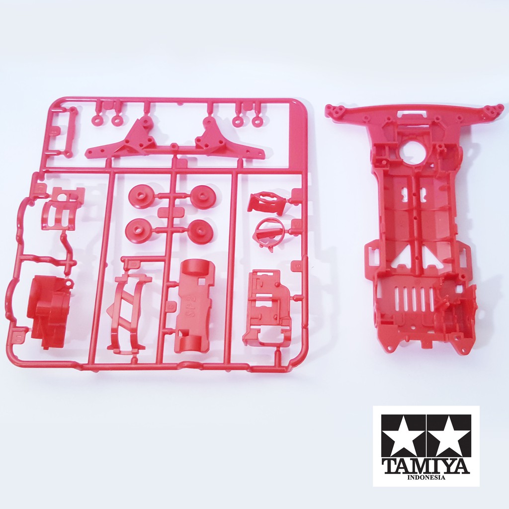 Jual Rep Tamiya - Super II Chassis (RED) / Chassis Super 2 (Mini 4WD ...