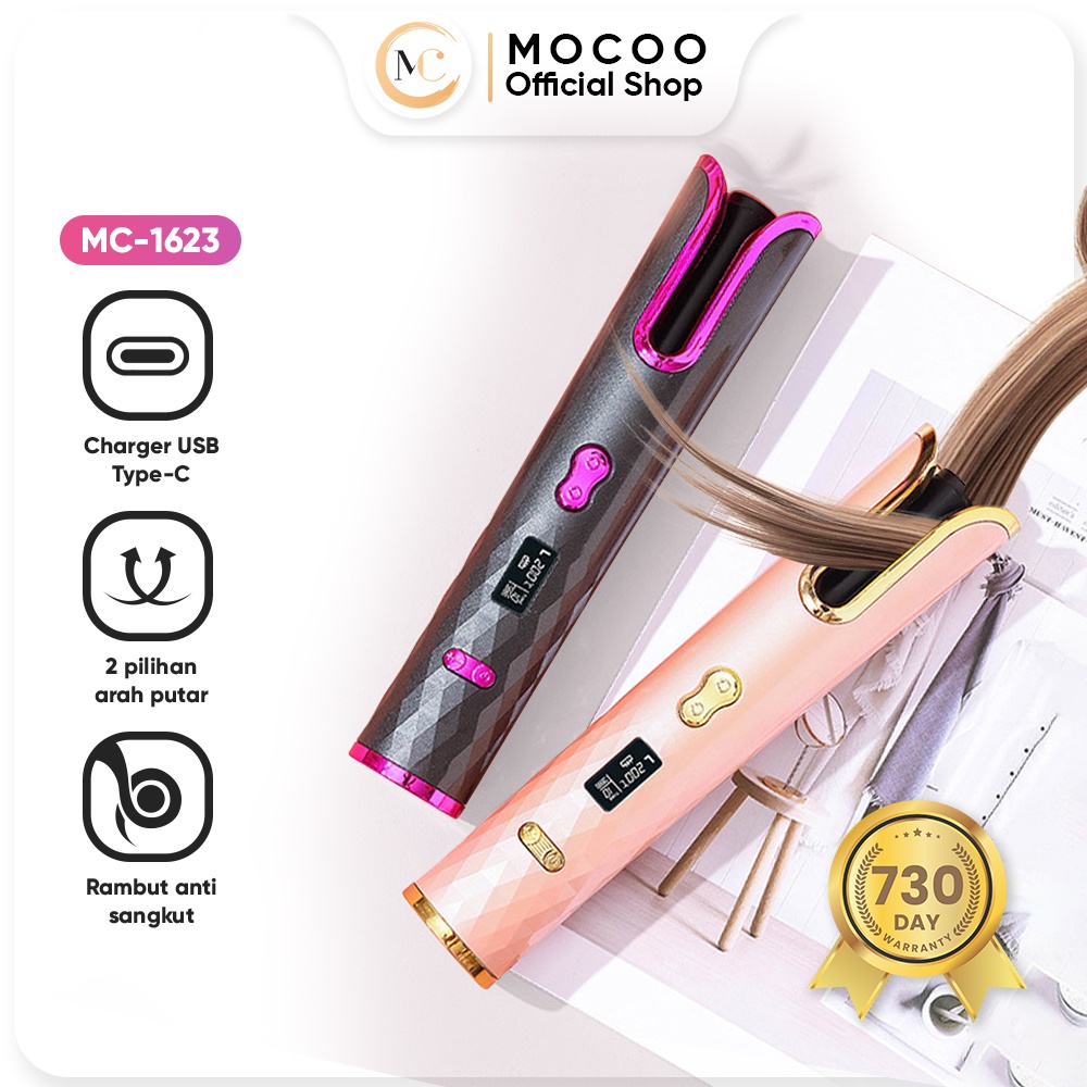 Jual MOCOO Alar Pengeriting Rambut Otomasi Recharger Catokan curly Portable otomatis Magic ...