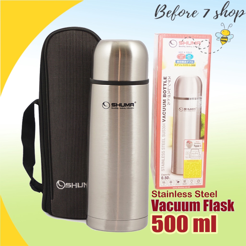 Jual SHUMA Termos Air Panas Dingin Vacuum Flask Thermos 500 ml | Shopee Indonesia