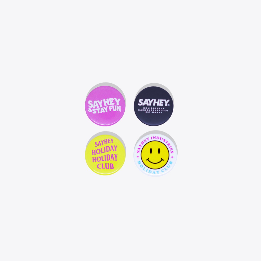 Jual Sayhey Holidayclub - Pin Button Package | Pin Plastik | bros ...
