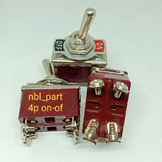 Jual Saklar/toggle switch 4p on-of 15A(Taiwan) | Shopee Indonesia