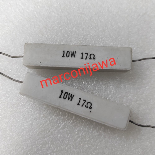 Jual mj1077 Resistor 17 ohm 10w putih | Shopee Indonesia
