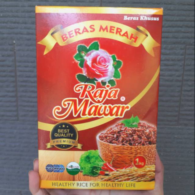Jual Beras Merah Raja Mawar 1 KG | Shopee Indonesia