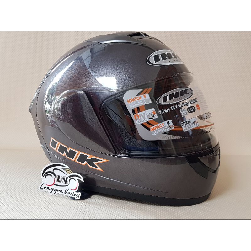 Jual Helm Full Face INK CL Max CLMax Solid Gun Metal size M | Shopee ...
