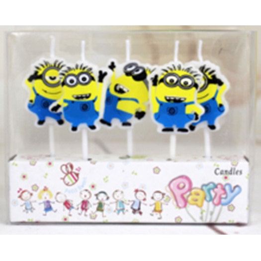 Jual Lilin Ulang Tahun Birthday Party Candles Ultah Motif Minion ...