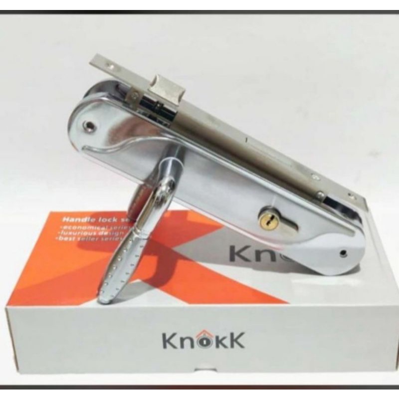 Jual 1 Set Kunci Pintu KnokK 009 SN /Handle Pintu 25 cm Bulat / Kunci ...
