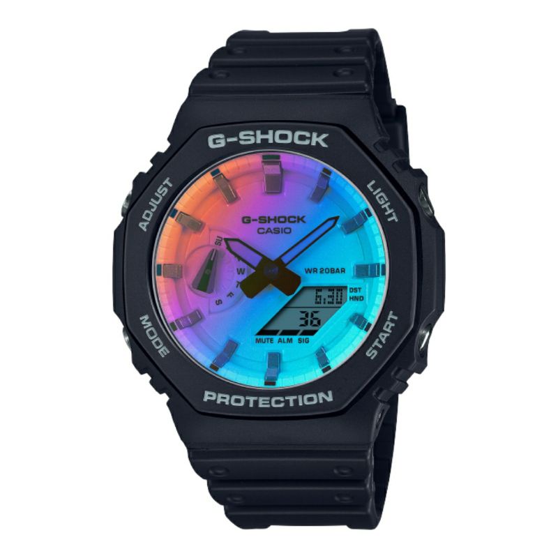 Jual CASIO G-SHOCK GA-2100SR-1ADR / GSHOCK GA2100SR-1A IRIDESCENT COLOR ...