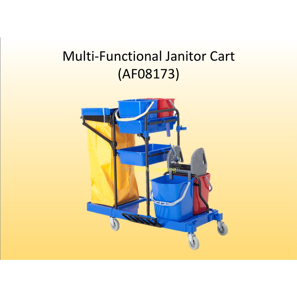Jual Multifunctional Janitor Cart / Gerobak Multifungsi Janitor (AF ...