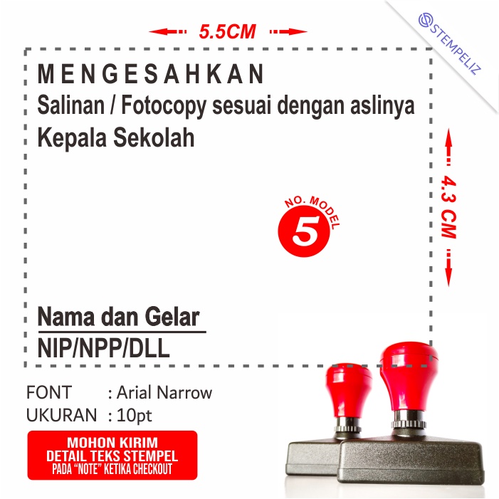 Jual Stempel Mengesahkan Sesuai Aslinya / Legalisir Kepala Sekolah SD ...