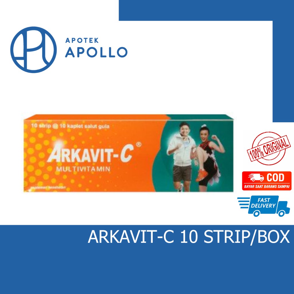 Jual ARKAVIT C PER BOX MULTIVITAMIN + VITAMIN C 500MG 500 MG ARKAVITC ...