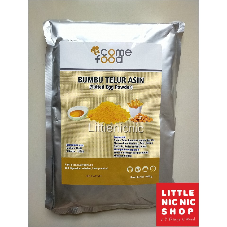 Jual Come Food Bumbu tabur Telur Asin Salted Egg seasoning powder 1 kg ...