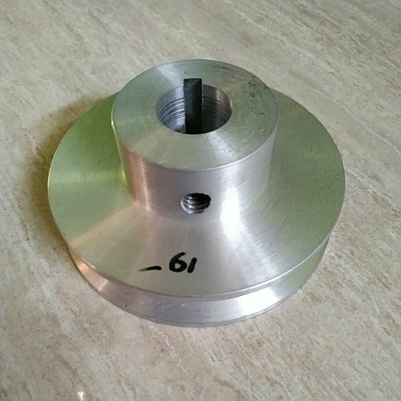 Jual Pulley alumunium B1 - 4 inch as 19 20 24 25 28 mm puli alumunium ...