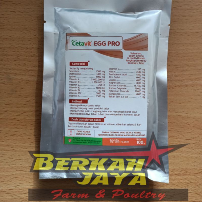 Jual CETA EGG PRO Multivitamin Ayam Asam Amino Egg Promotor | Shopee Indonesia