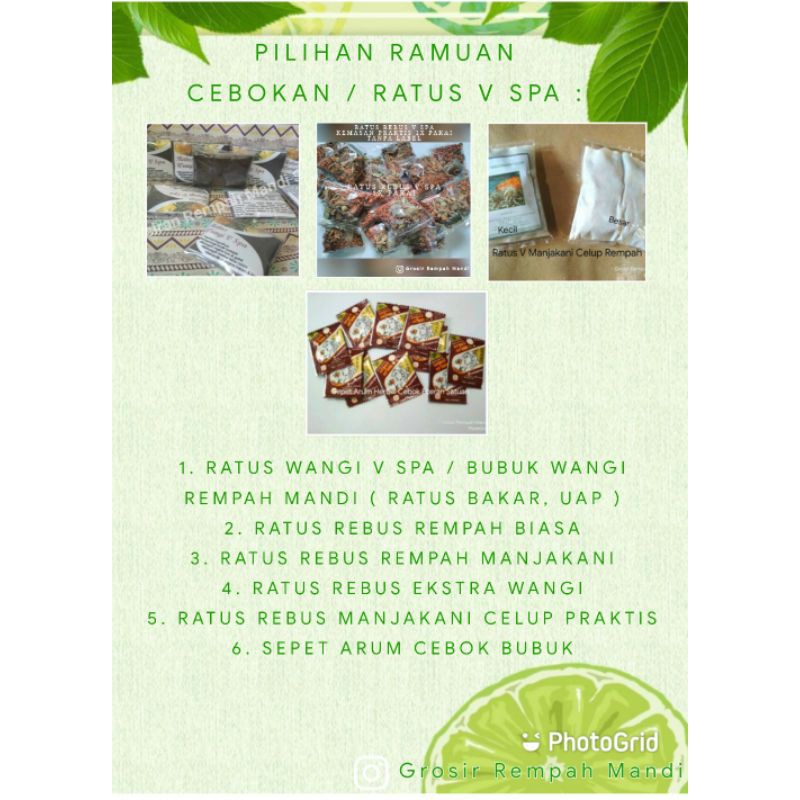 Jual ( PILIHAN RATUS V REMPAH 1X PAKAI / CEBOK ) : RATUS REBUS ...