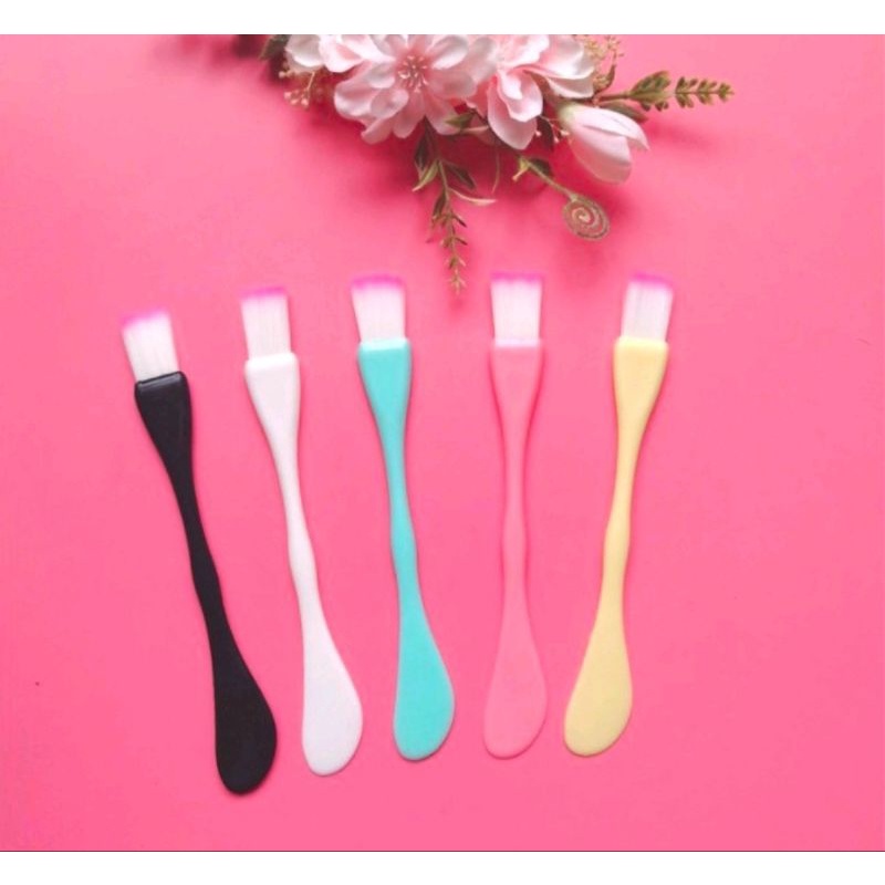 Jual K5322 Kuas Masker Wajah 2 In 1 Kuas Masker Spatula 2in1 Brushes ...