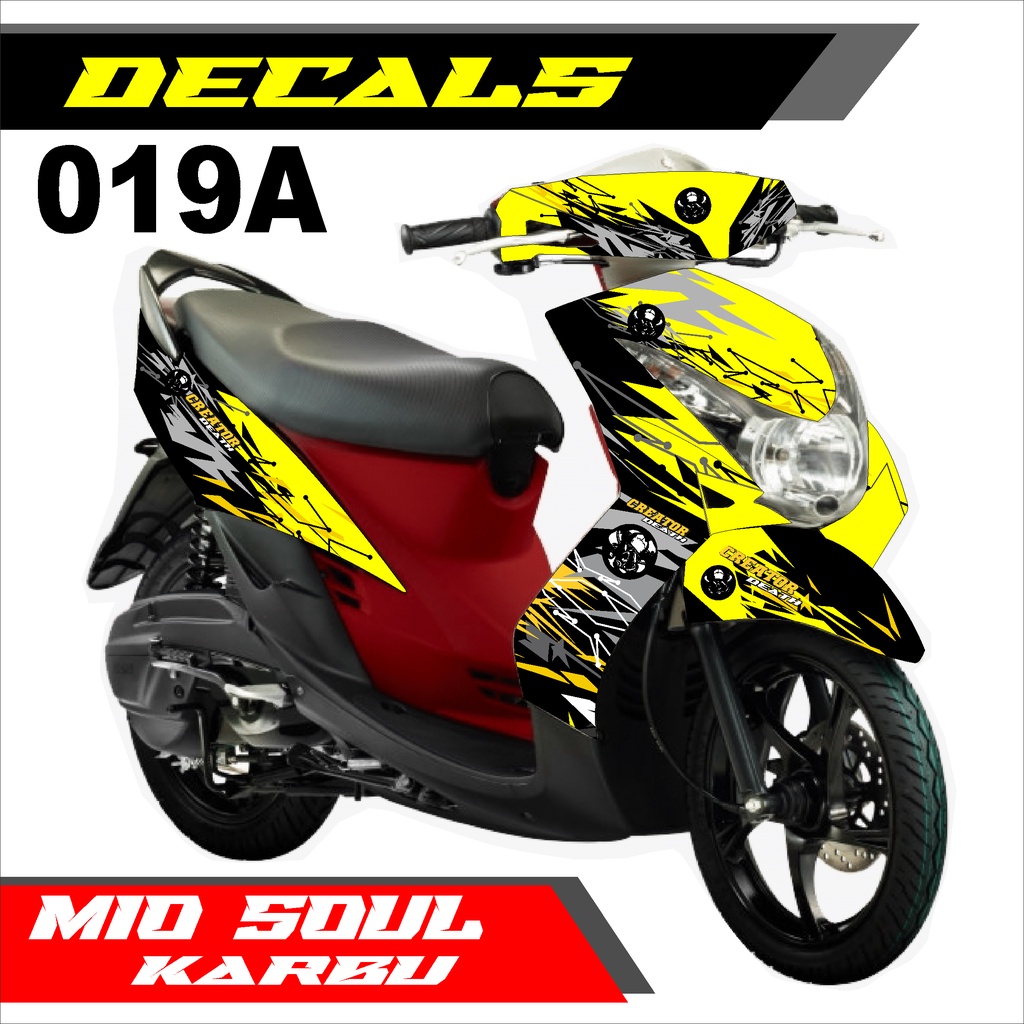 Jual Decal Sticker - Dekal Stiker Fullbody MIO SOUL KARBU 2009 Desain ...