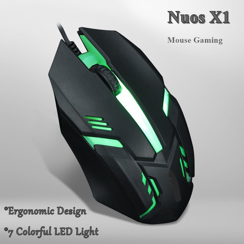 Jual MOUSE GAMING NUOS X1 ORIGINAL | Shopee Indonesia