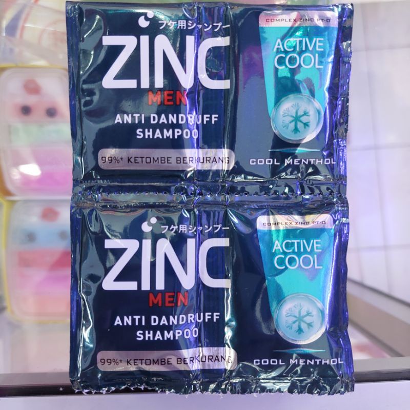 Jual SHAMPOO ZINC DOUBLE SACHET 1 RENCENG | Shopee Indonesia