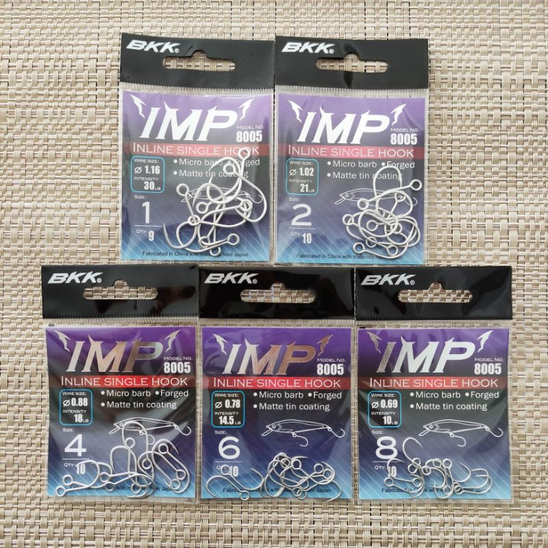 Jual BKK IMP inline single hook (mata kail untuk minnow, spoon, dll) | Shopee Indonesia