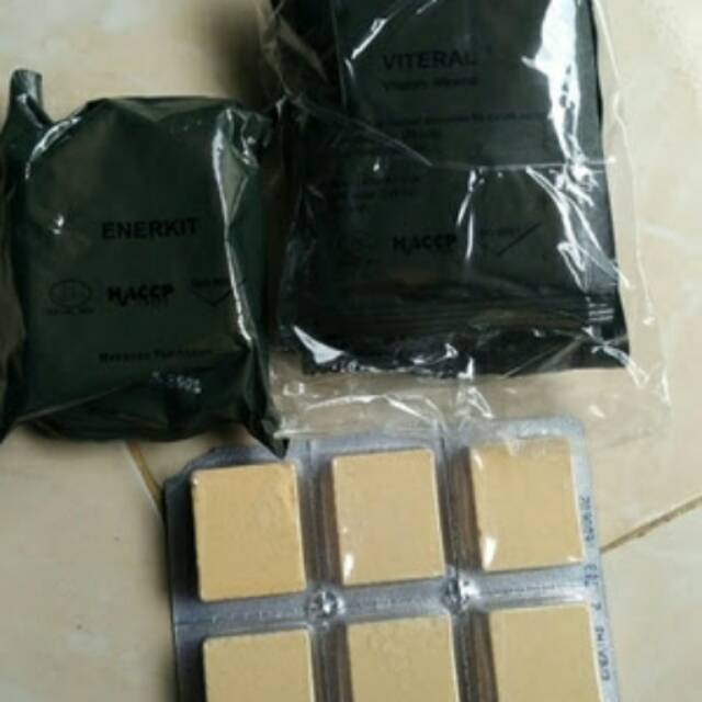 Jual Enertab enerkit viteral Cemilan makanan sehat praktis TNI survival ...
