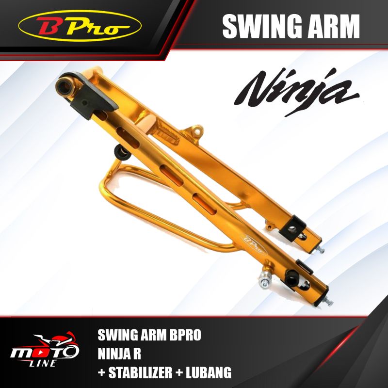 Jual swing arm bpro ninja r + stabilizer + lubang | Shopee Indonesia