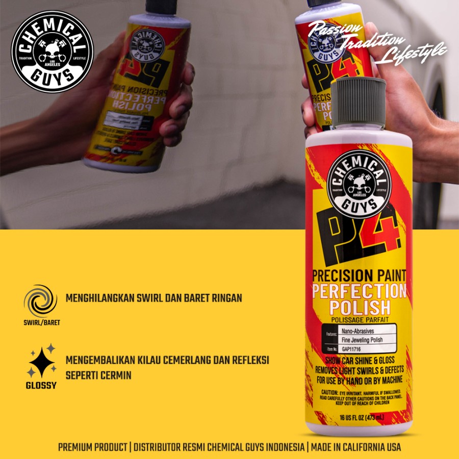 Jual Chemical Guys P4 Precision Paint Perfection Polish Mobil 473ml ...