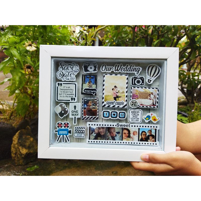Jual Scrapframe Pop Up 3d Foto Anniversary ulangtahun wedding | Shopee ...
