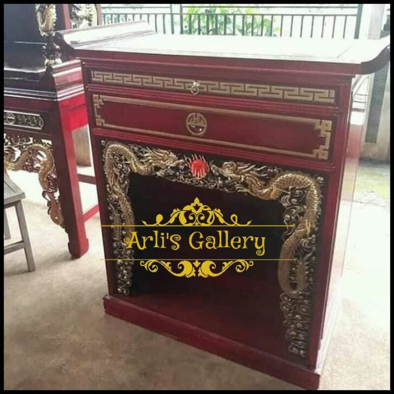 Jual meja altar sembahyang kayu jati furniture jepara uk 88x58x128cm ...