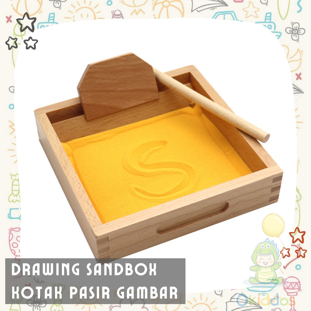 Jual Sandbox Mainan Sensori Anak Mainan Kreativitas Anak Mainan Kotak ...