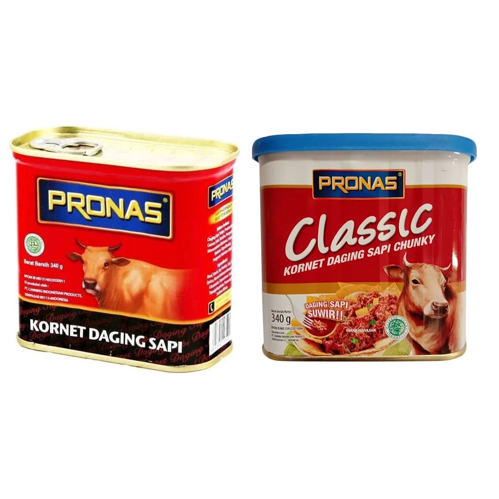 Jual Pronas kornet Daging Sapi original / classic 340g | Shopee Indonesia
