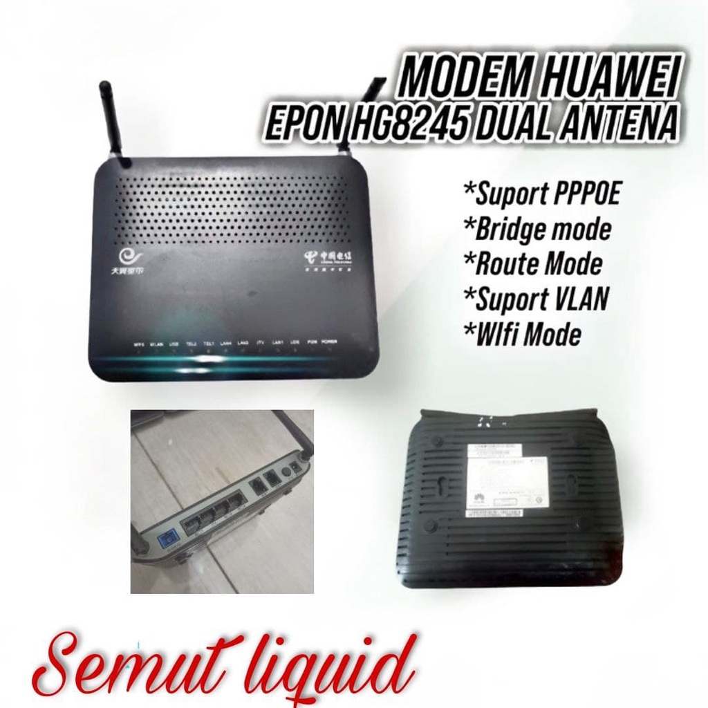 Jual ONT HUAWEI HG8245 EPON GPON XPON English + Adaptor | Shopee Indonesia