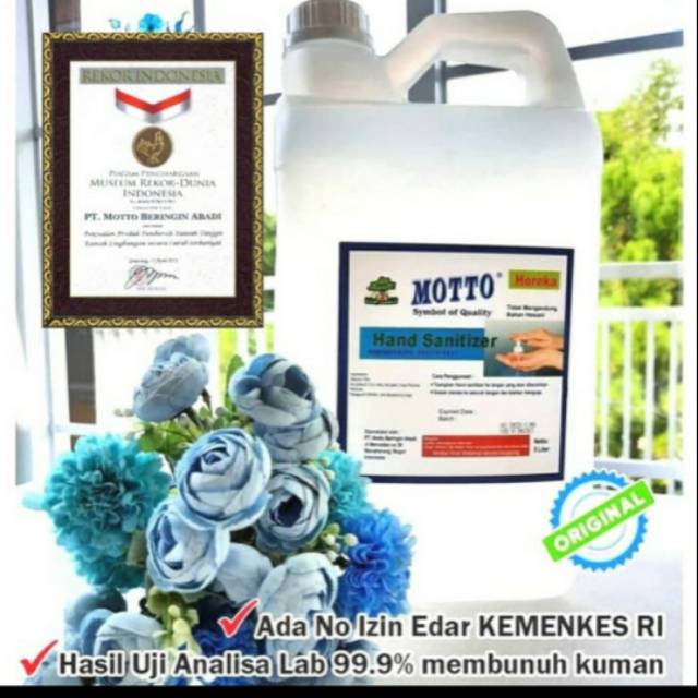 Jual HAND SANITIZER MOTTO 5 LITER | Shopee Indonesia