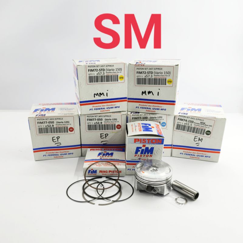 Jual Piston Kit /Ring seher FIM 77 PIN 13 - FIM 74 PIN 13 - FIM 72 PIN ...