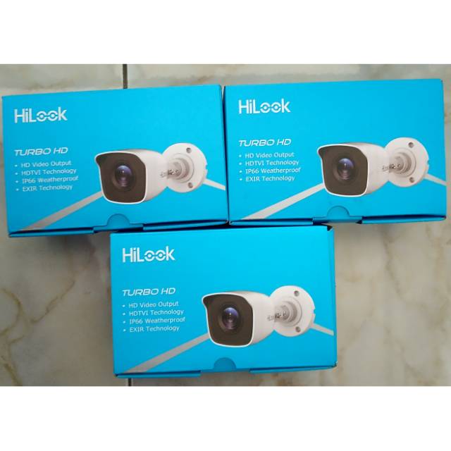 Jual Paket CCTV HiLook by HikVision Turbo HD Outdoor Cam 3 Unit 2 MP ...