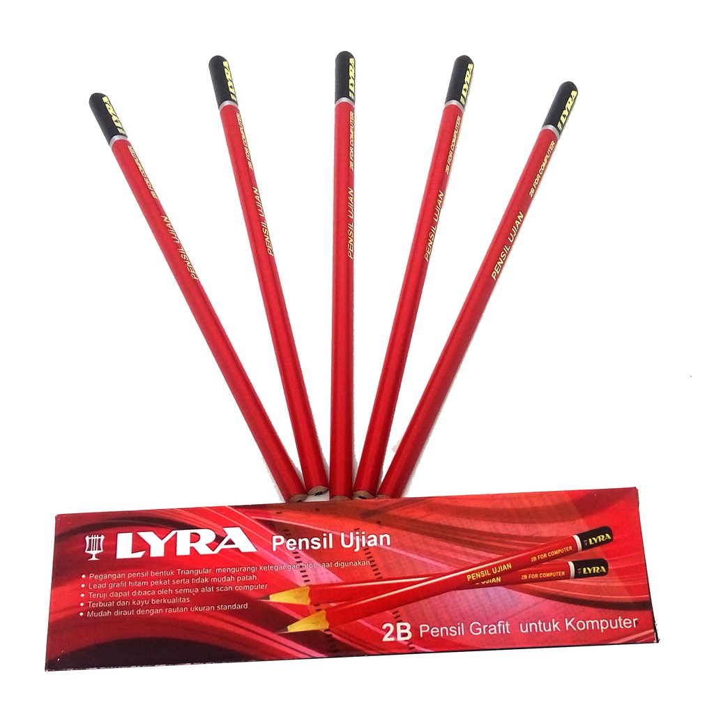 Jual Pensil Ujian Lyra 2B Per pack | Shopee Indonesia