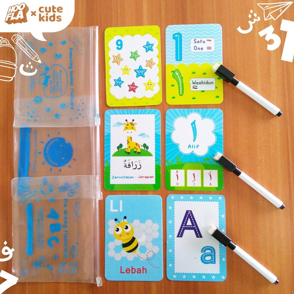 Jual Hoofla Kids Flash Card Huruf Hijaiyah Alfabet Dan Angka Romawi ...
